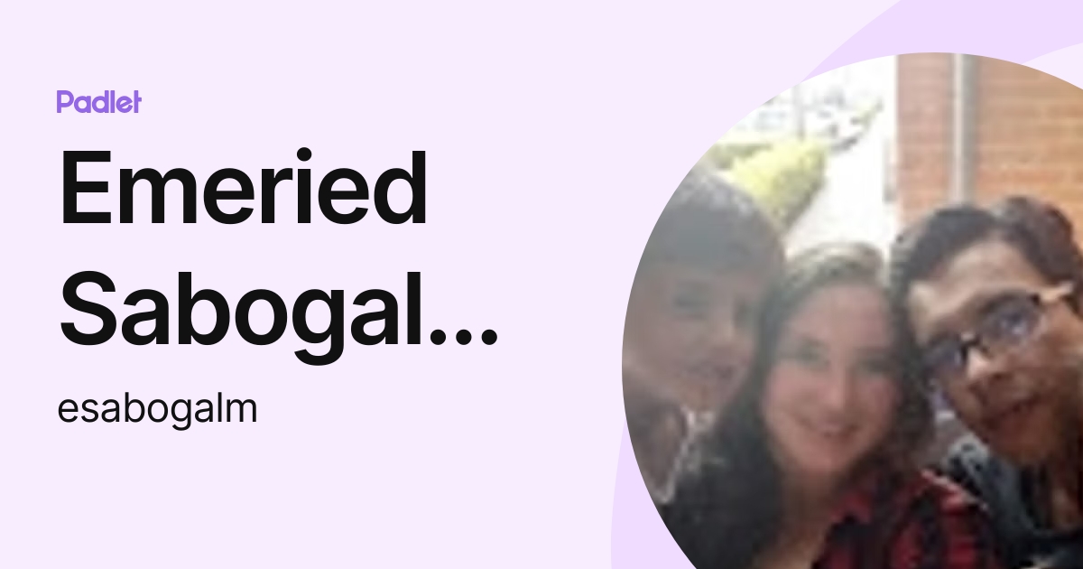 Emeried Sabogal Mesa (esabogalm) profile | Padlet