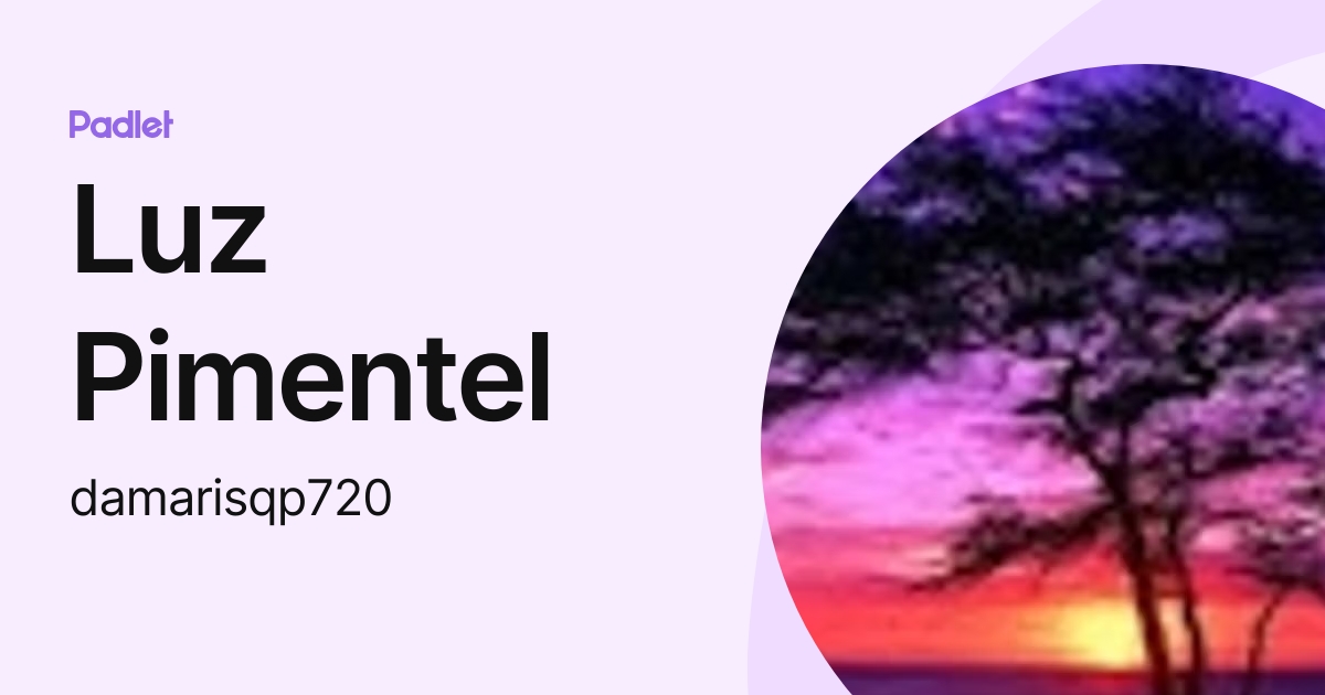 Luz Pimentel (damarisqp720) profile | Padlet