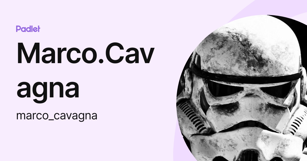 Marco.Cavagna (marco_cavagna) profile | Padlet
