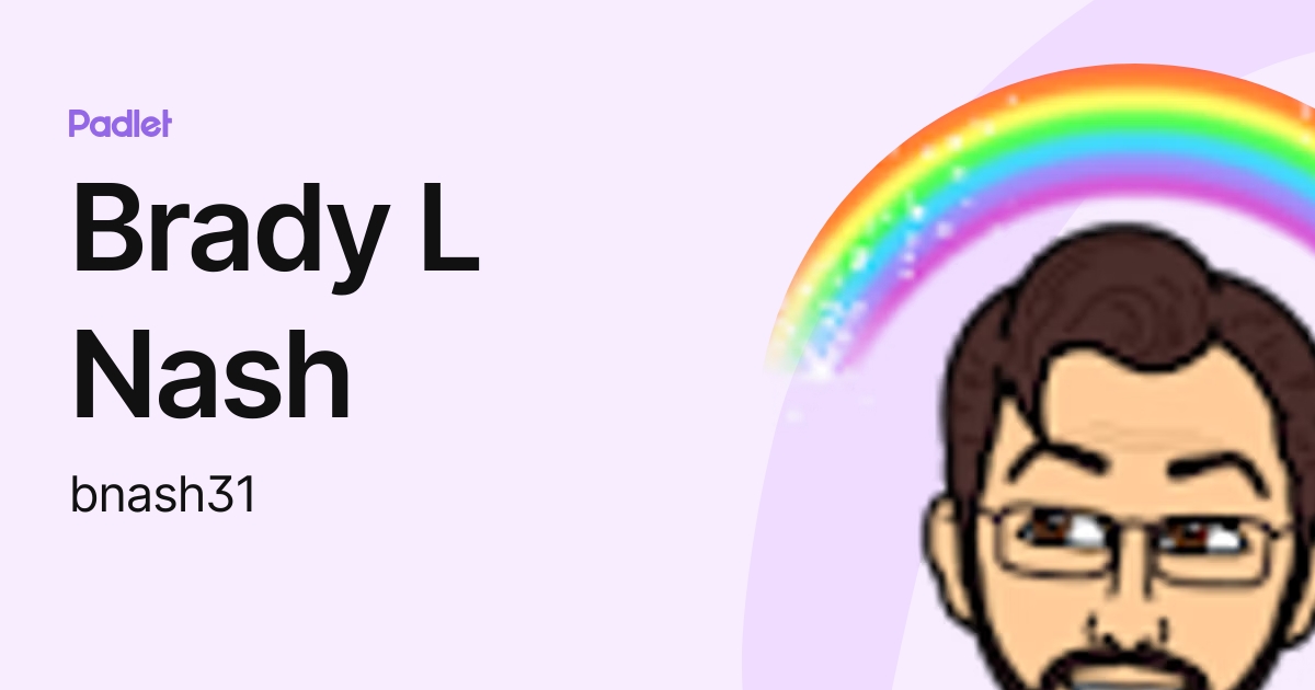 Brady L Nash (bnash31) profile | Padlet