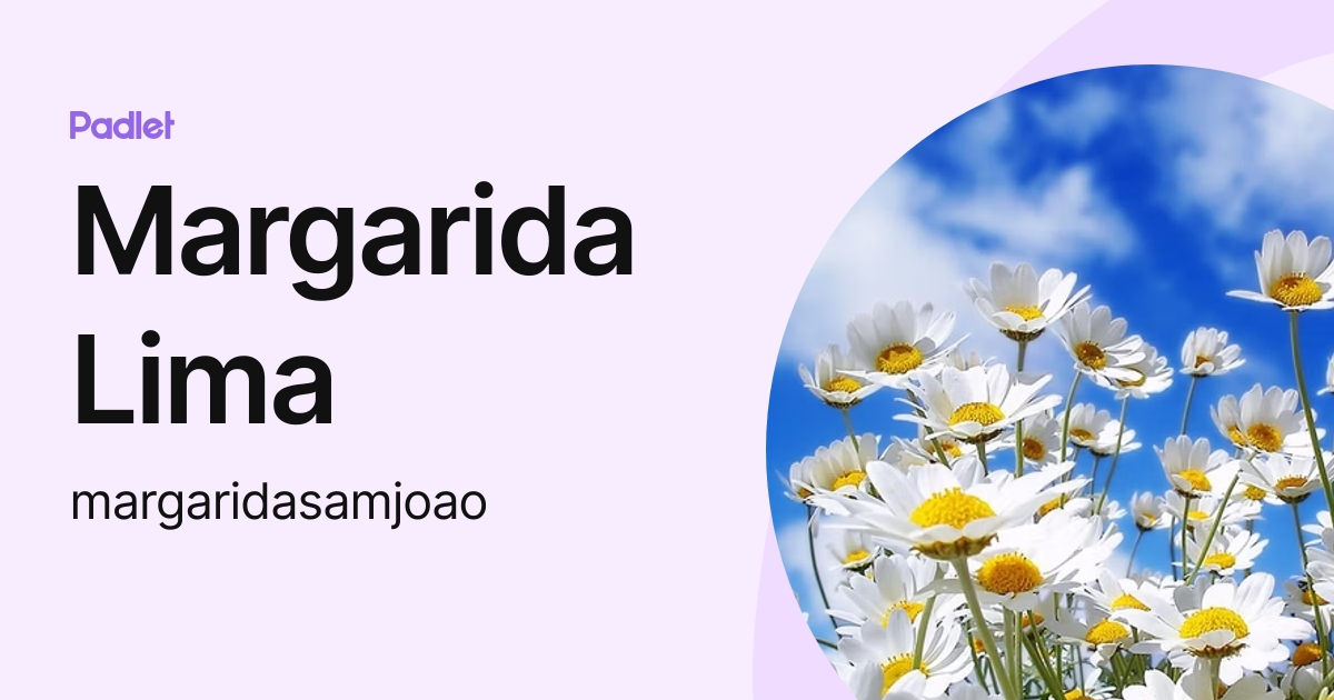 Margarida Lima (margaridasamjoao) profile | Padlet