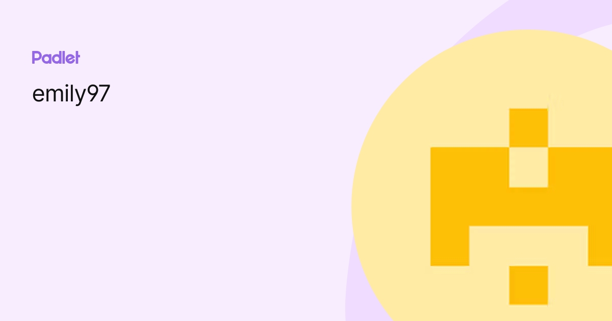Emily97 Profile Padlet
