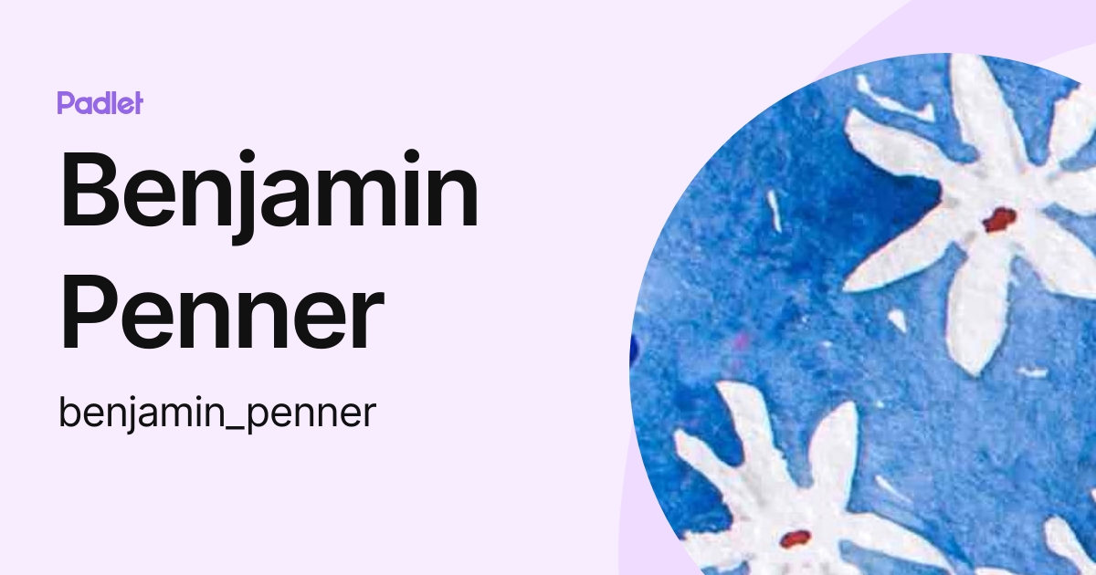 Benjamin Penner (benjamin_penner) profile | Padlet