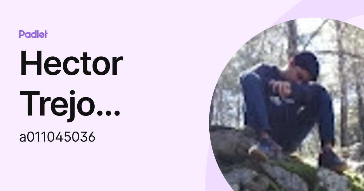 Hector Trejo Gomez (a011045036) profile | Padlet