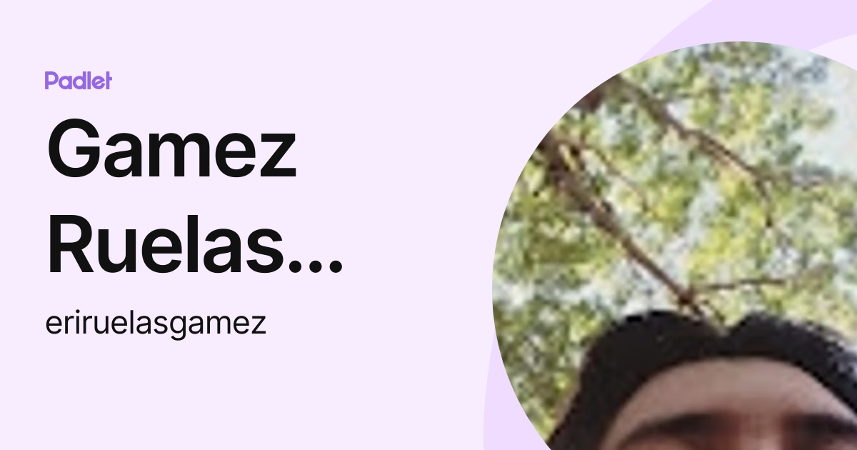 Gamez Ruelas Ángel Heriberto (eriruelasgamez) profile | Padlet