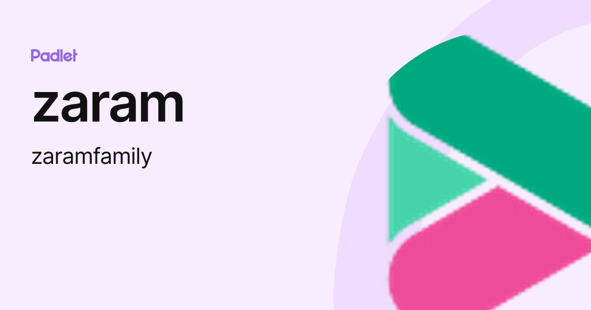 zaram (zaramfamily) profile | Padlet