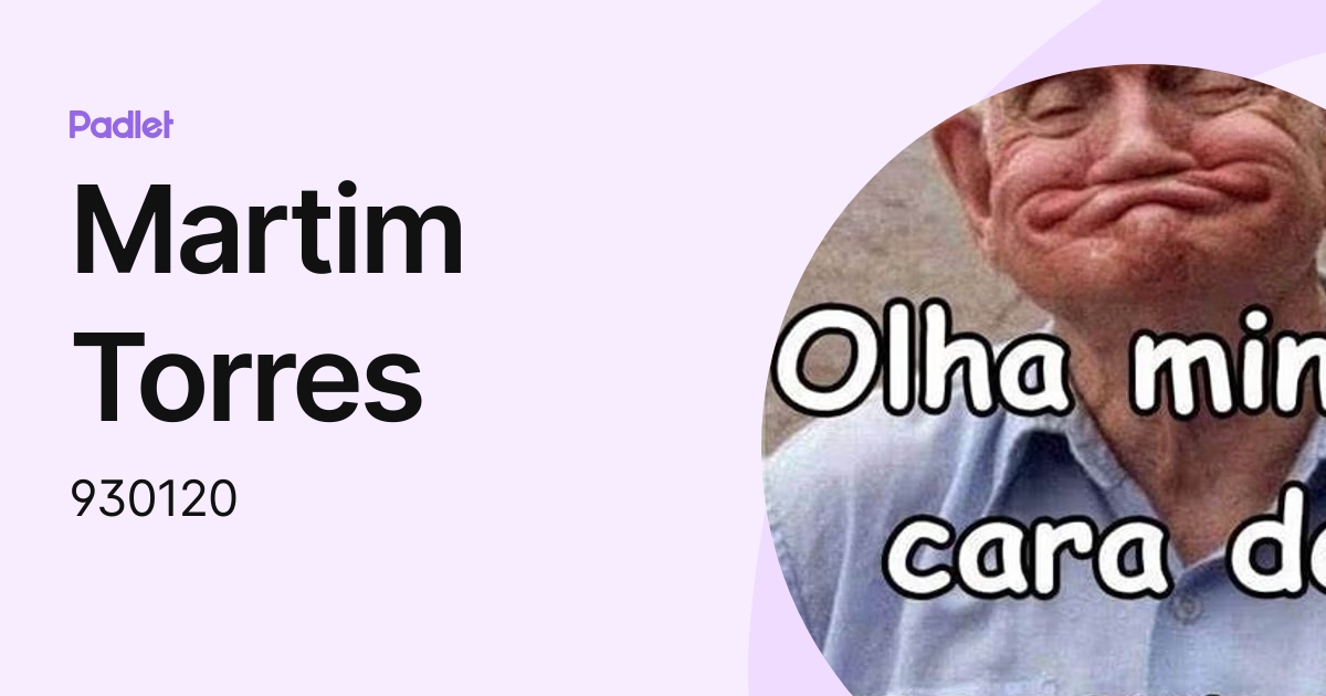 Martim Torres (930120) profile | Padlet