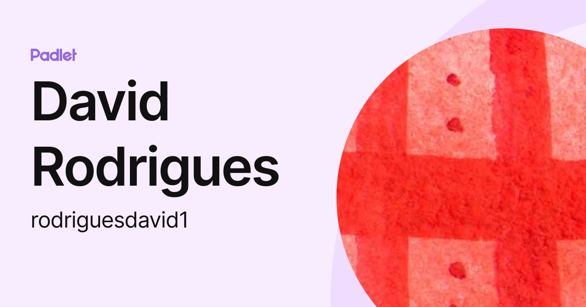 David Rodrigues (rodrigues_david) profile | Padlet