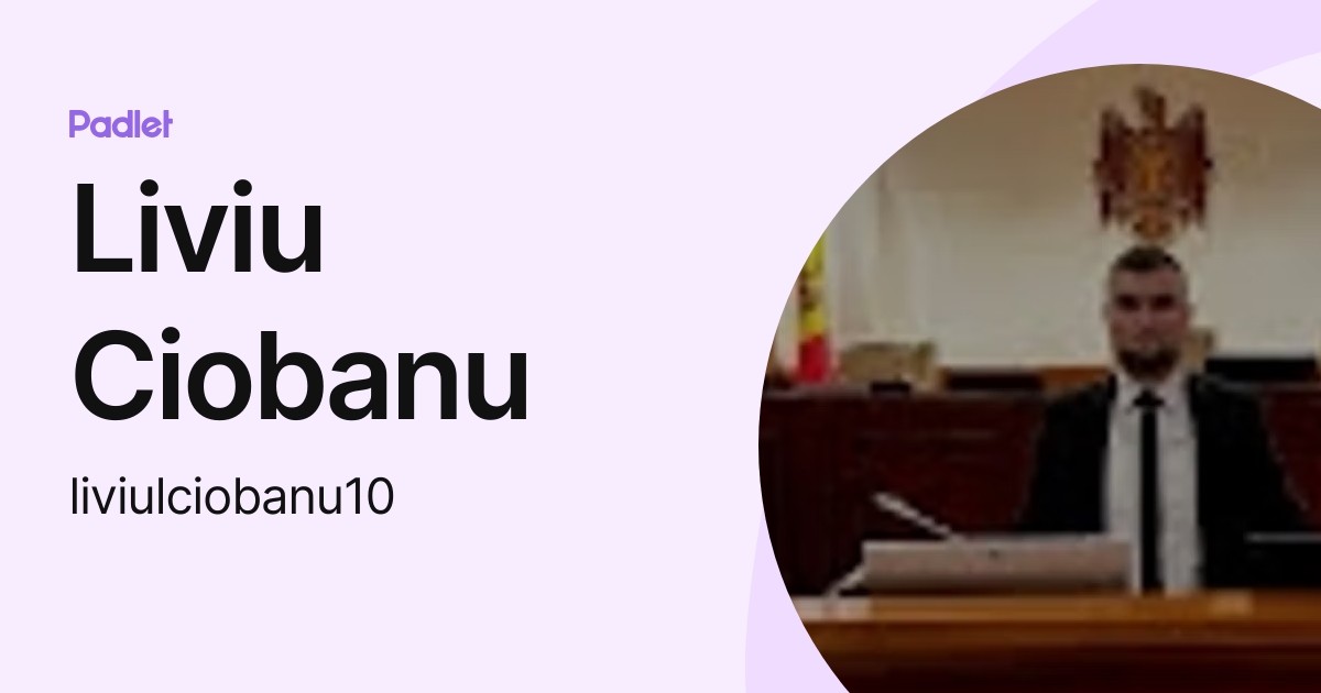 Liviu Ciobanu (liviulciobanu10) profile | Padlet