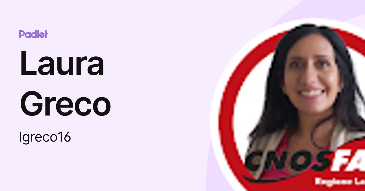 Laura Greco (lgreco16) profile | Padlet