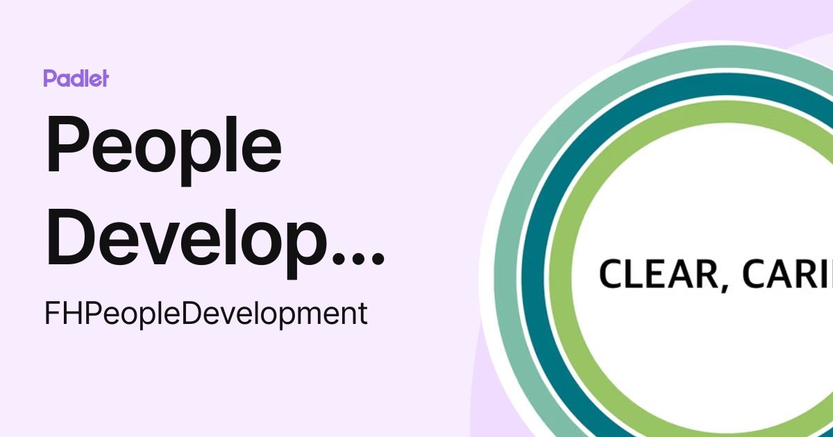 People Development (FHPeopleDevelopment) profile | Padlet