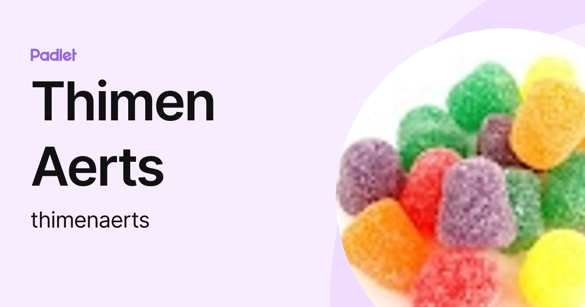 Thimen Aerts (thimenaerts) profile | Padlet