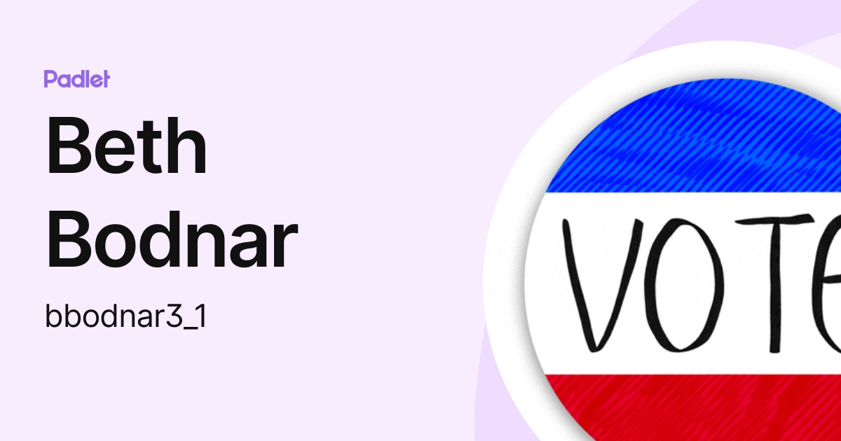 Beth Bodnar (bbodnar) profile | Padlet