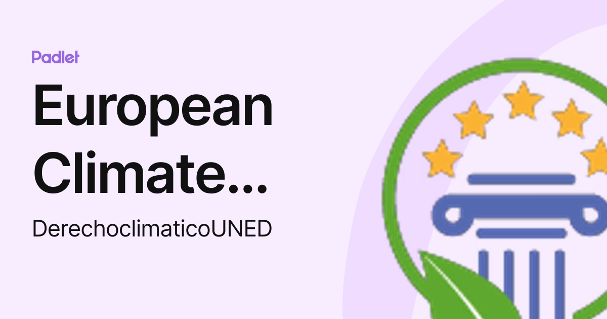 European Climate Law - Jean Monnet Module (DerechoclimaticoUNED ...