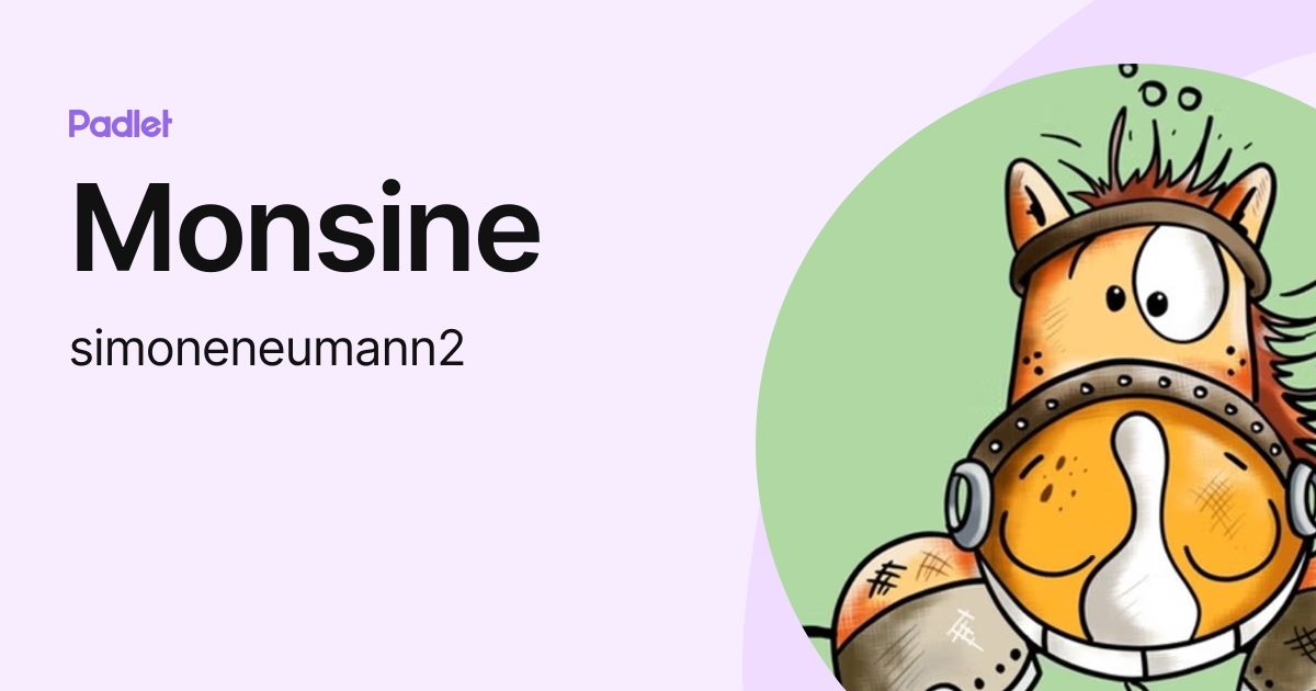Monsine (simoneneumann2) profile | Padlet
