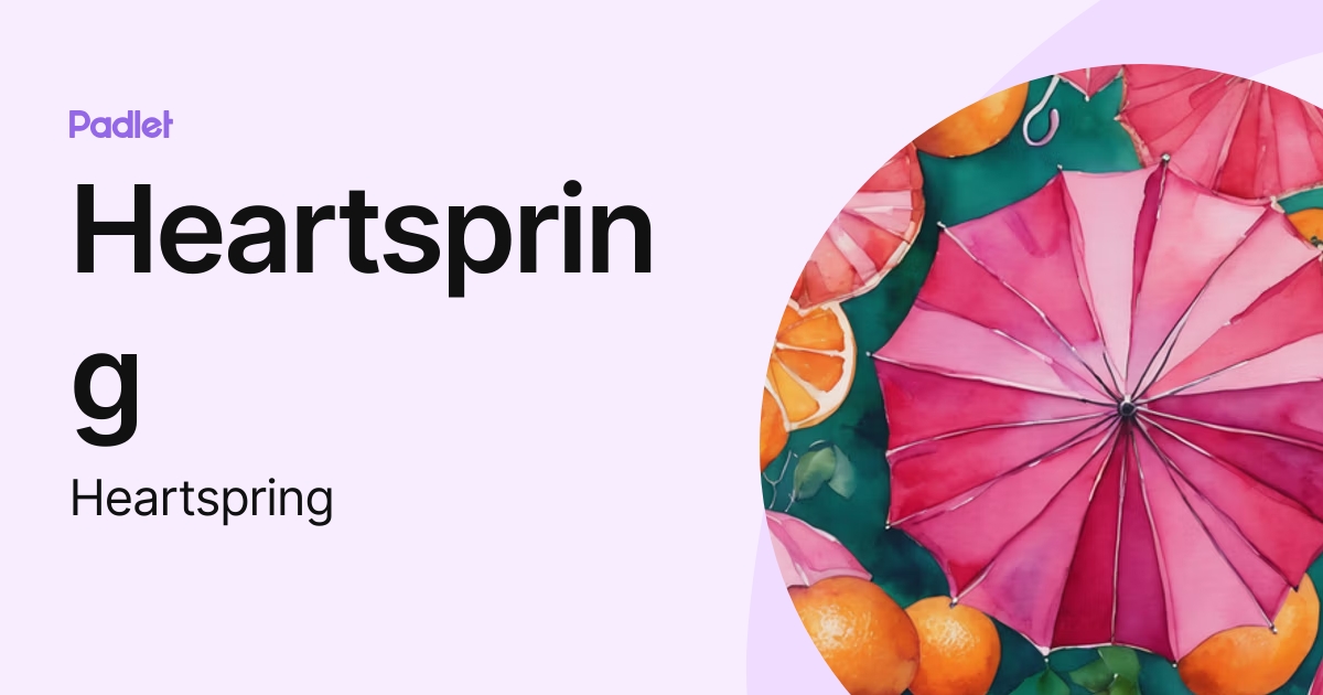 Heartspring (Heartspring) profile | Padlet