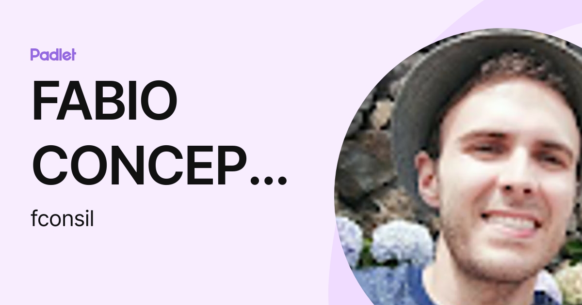 FABIO CONCEPCIÓN SILVERA (fconsil) profile | Padlet