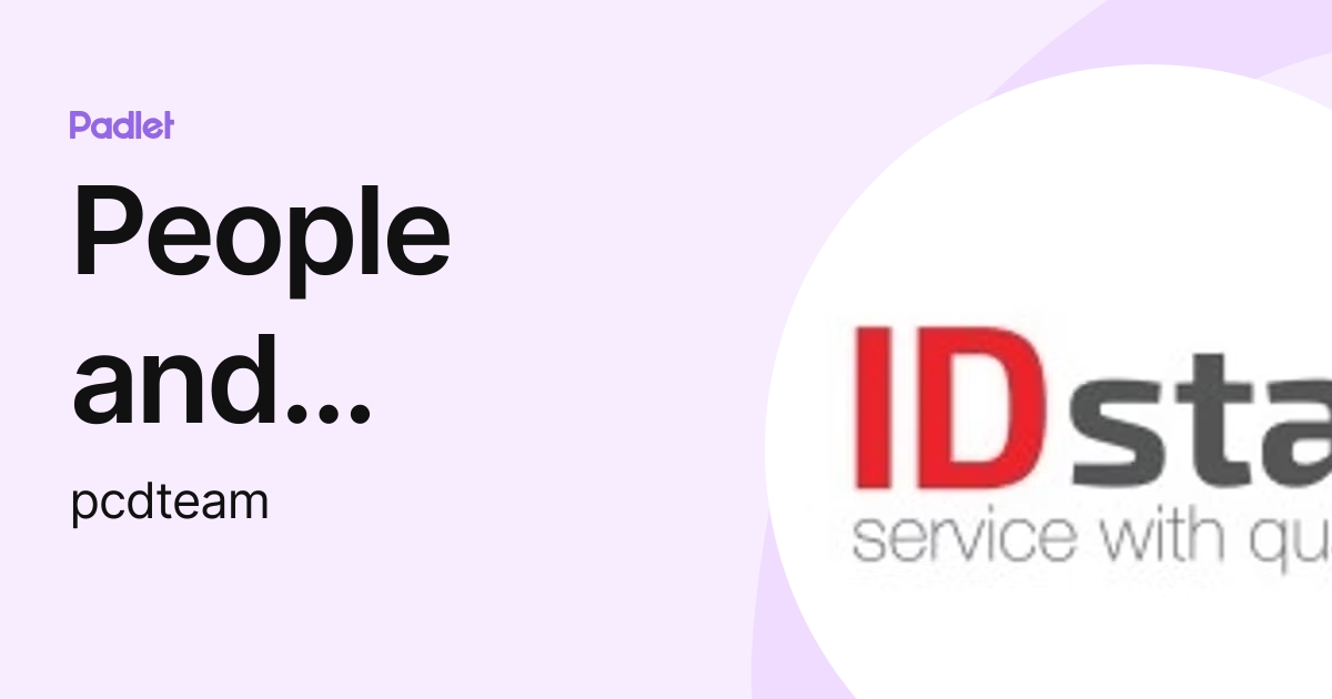 People and Culture Development (pcdteam) profile | Padlet