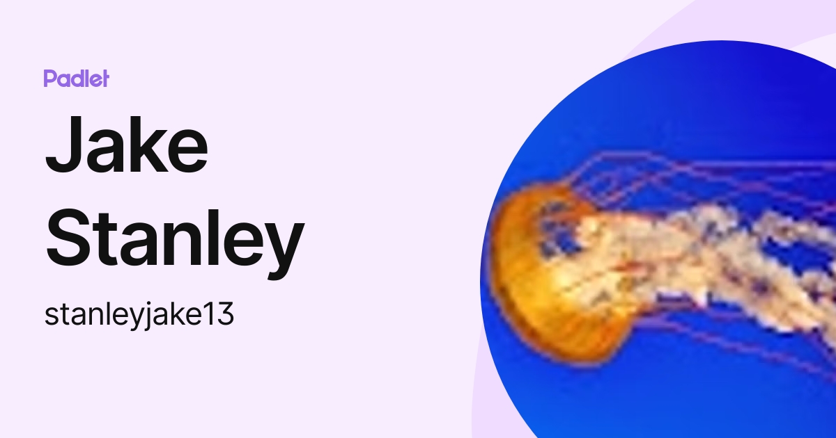 Jake Stanley (stanleyjake13) profile | Padlet
