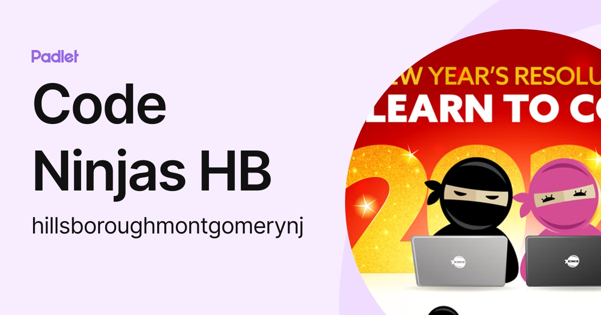 Code Ninjas HB (hillsboroughmontgomerynj) profile | Padlet