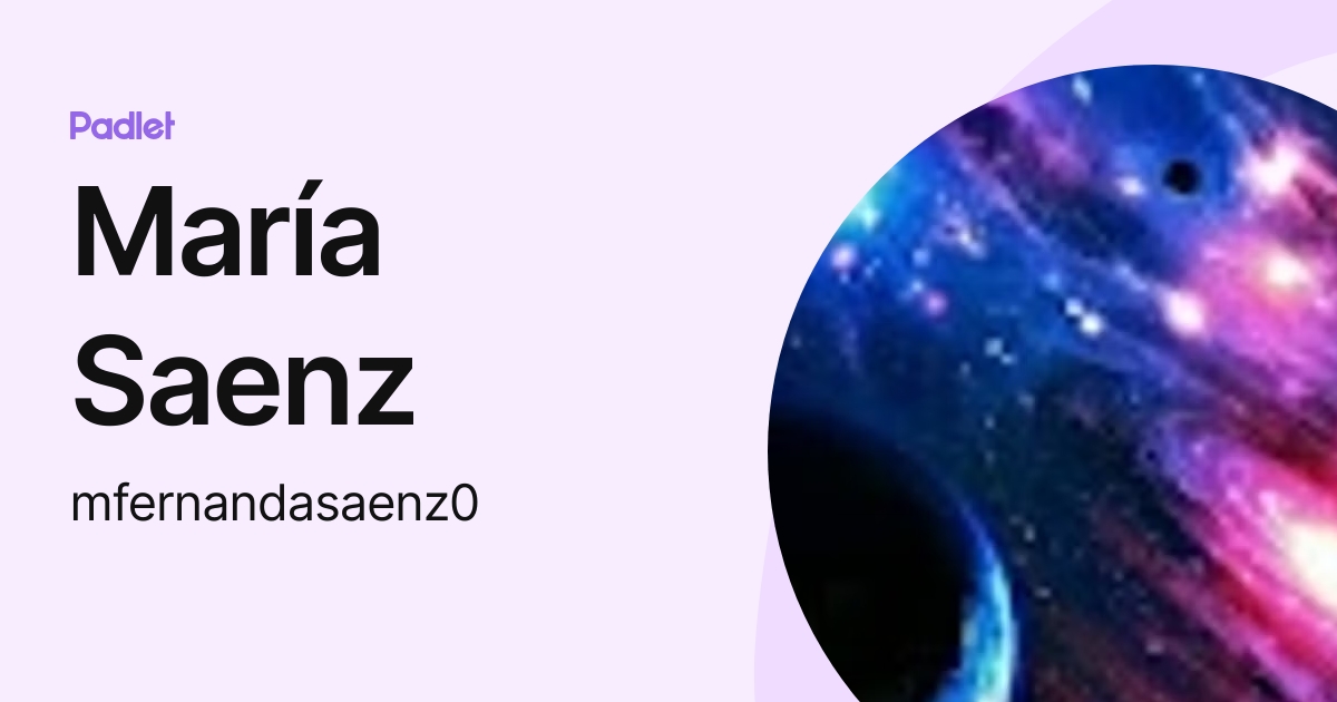 María Saenz (mfernandasaenz0) profile | Padlet