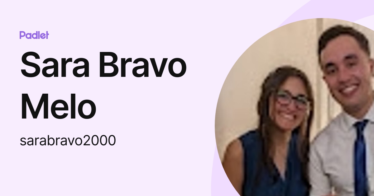 Sara Bravo Melo (sarabravo2000) profile | Padlet