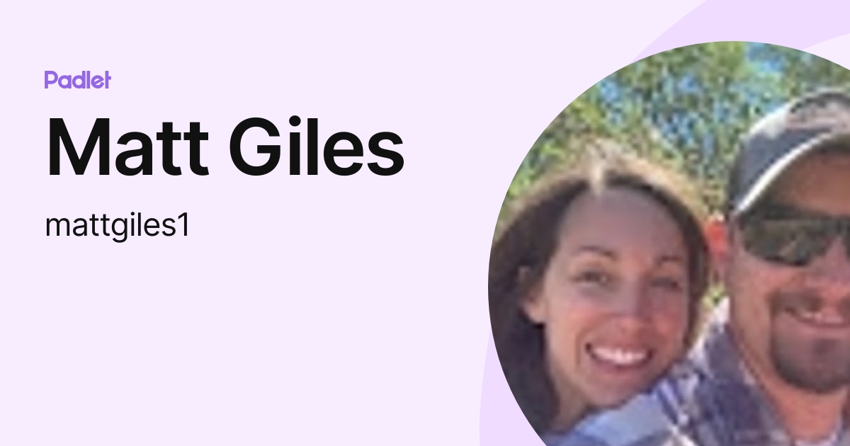 Matt Giles (mattgiles1) profile | Padlet