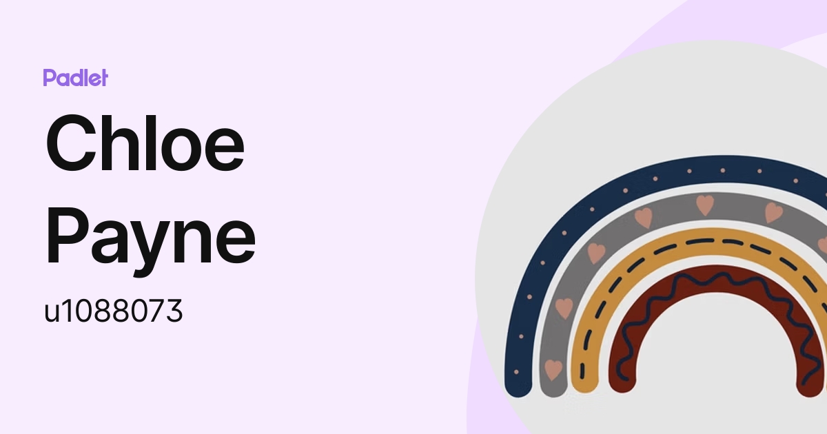 Chloe Payne (u1088073) profile | Padlet