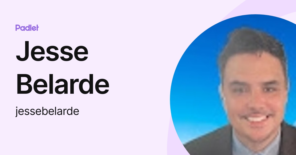 Jesse Belarde (jessebelarde) profile | Padlet