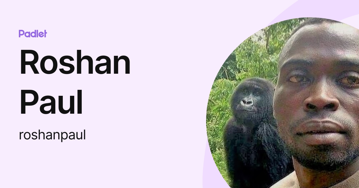 Roshan Paul (roshanpaul) profile | Padlet
