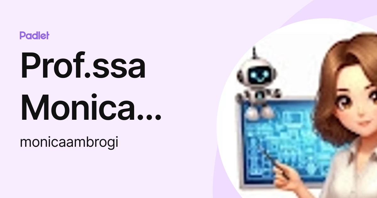 Prof.ssa Monica Ambrogi (monicaambrogi) profile | Padlet