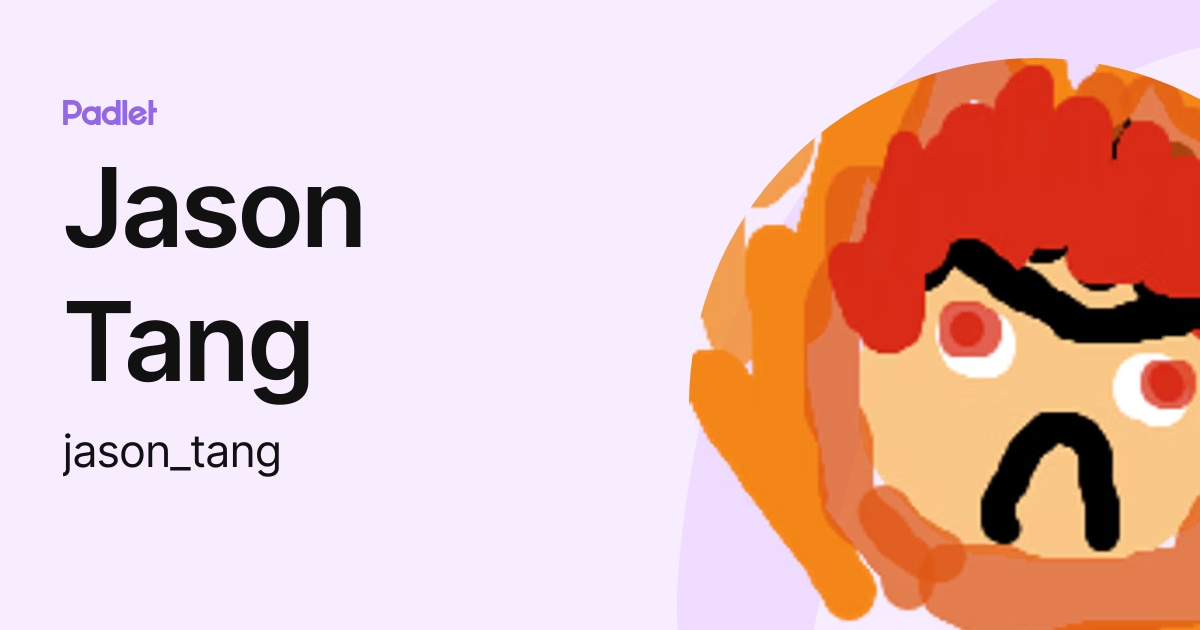 Jason Tang (jason_tang) profile | Padlet