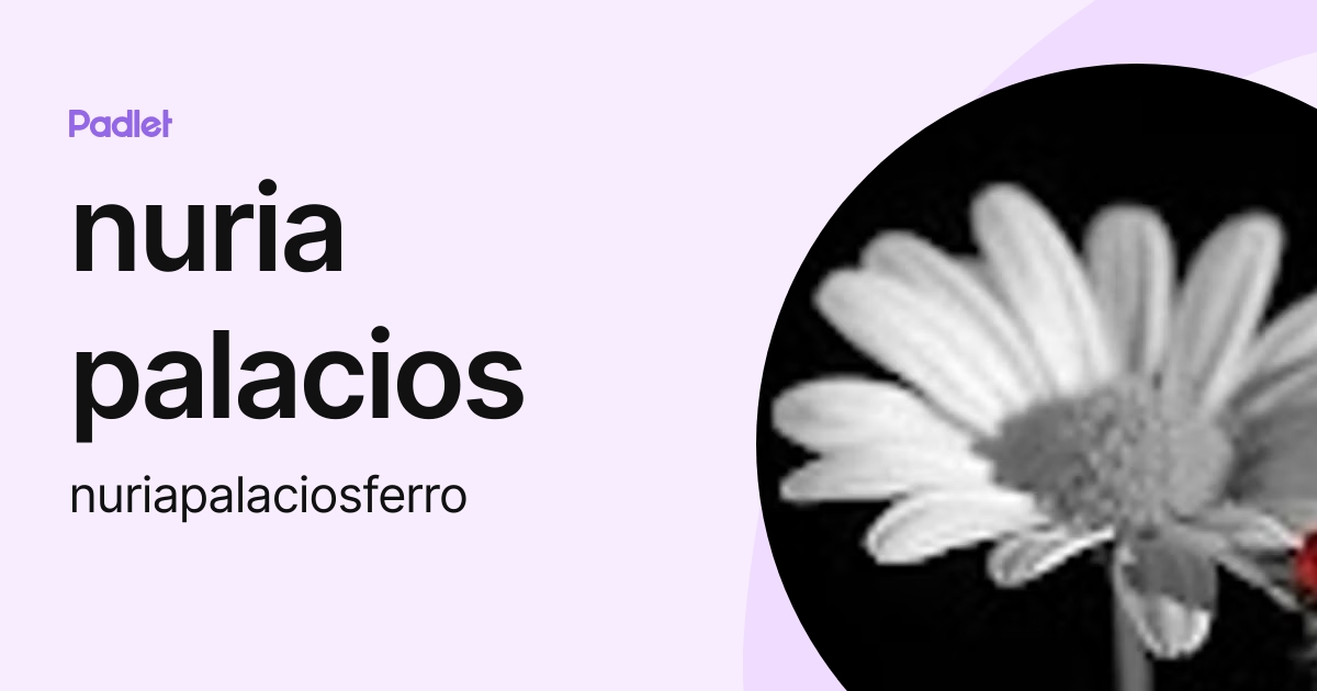 nuria palacios (nuriapalaciosferro) profile | Padlet