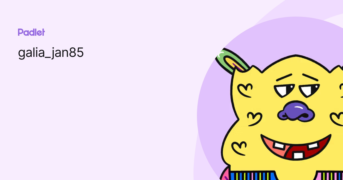 galia_jan85 profile | Padlet