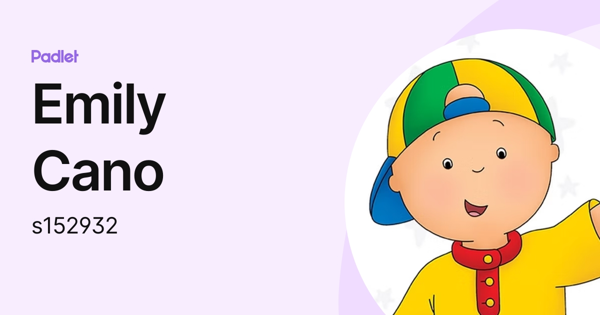 Emily Cano (s152932) profile | Padlet