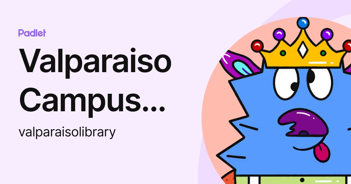 Valparaiso Campus Library Staff (valparaisolibrary) profile | Padlet