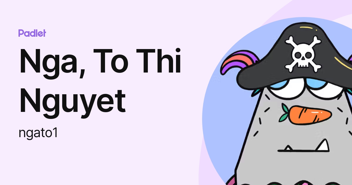 Nga, To Thi Nguyet (ngato1) profile | Padlet