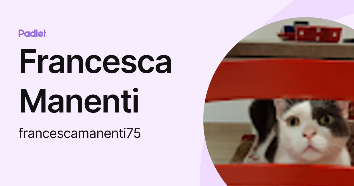 Francesca Manenti (francescamanenti75) profile | Padlet