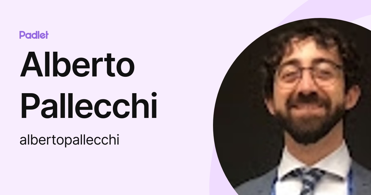 Alberto Pallecchi (albertopallecchi) profile | Padlet