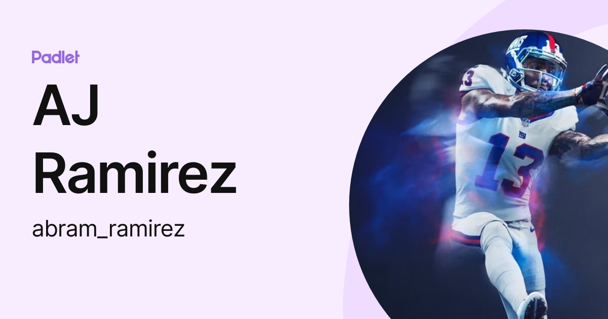 AJ Ramirez (abram_ramirez) profile | Padlet
