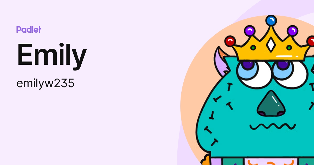 Emily (emilyw235) profile | Padlet