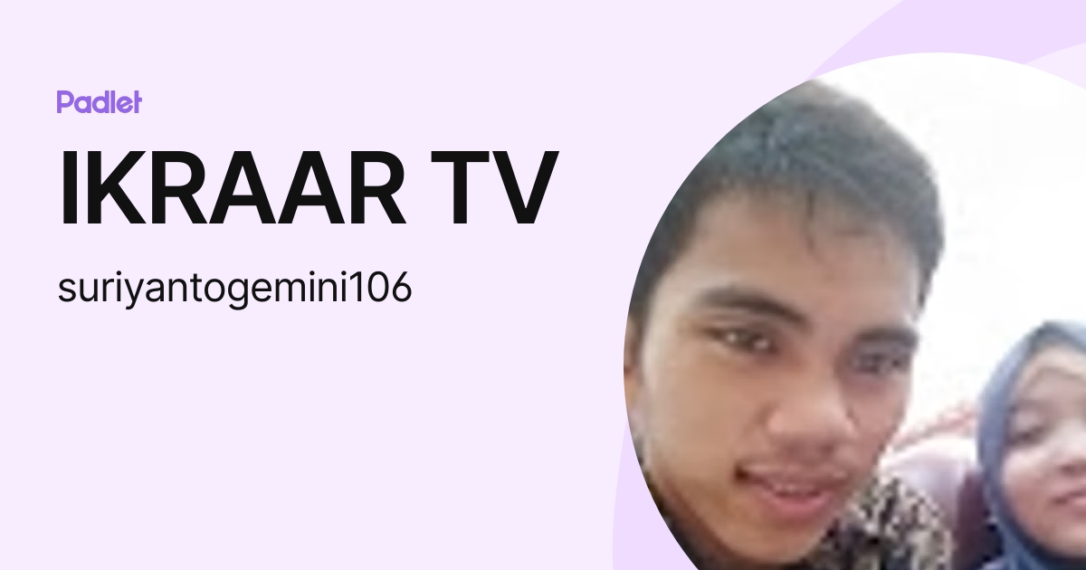 IKRAAR TV (suriyantogemini106) profile | Padlet