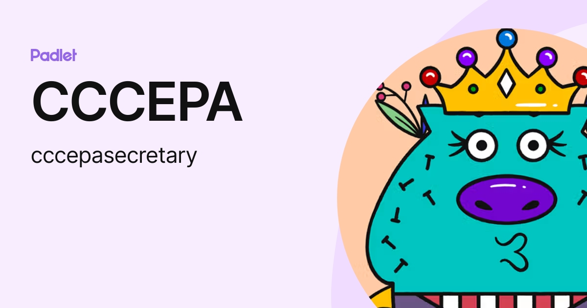 CCCEPA (cccepasecretary) profile | Padlet
