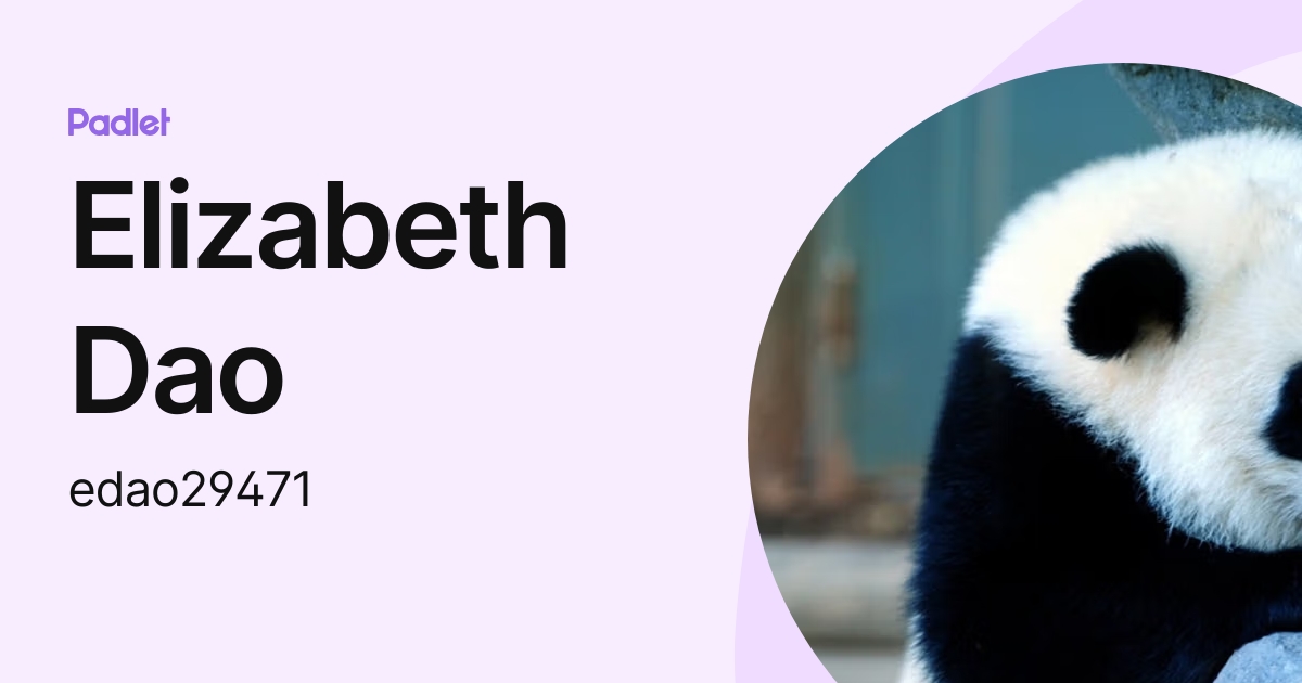 Elizabeth Dao (edao29471) profile | Padlet
