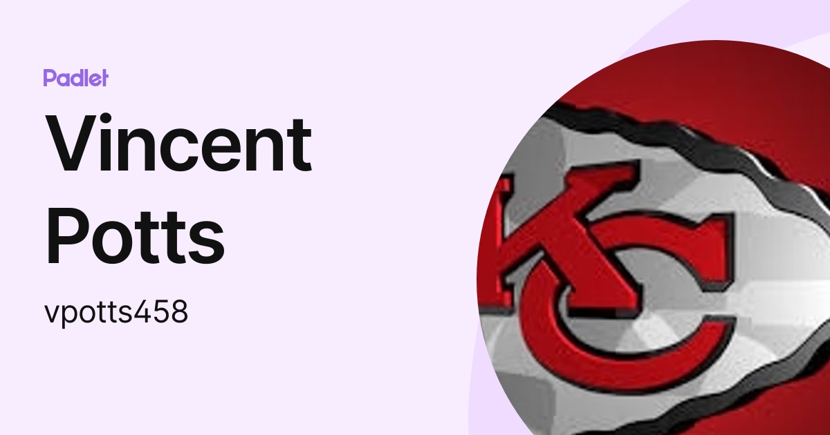 Vincent Potts (vpotts458) profile | Padlet