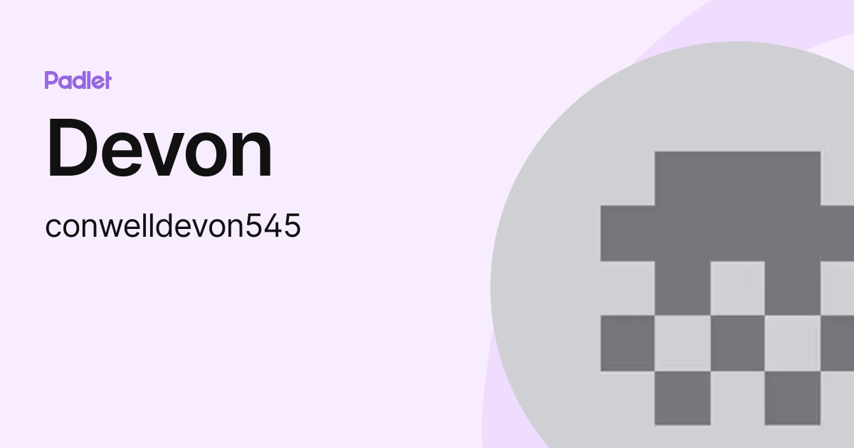 Devon (conwelldevon545) profile | Padlet