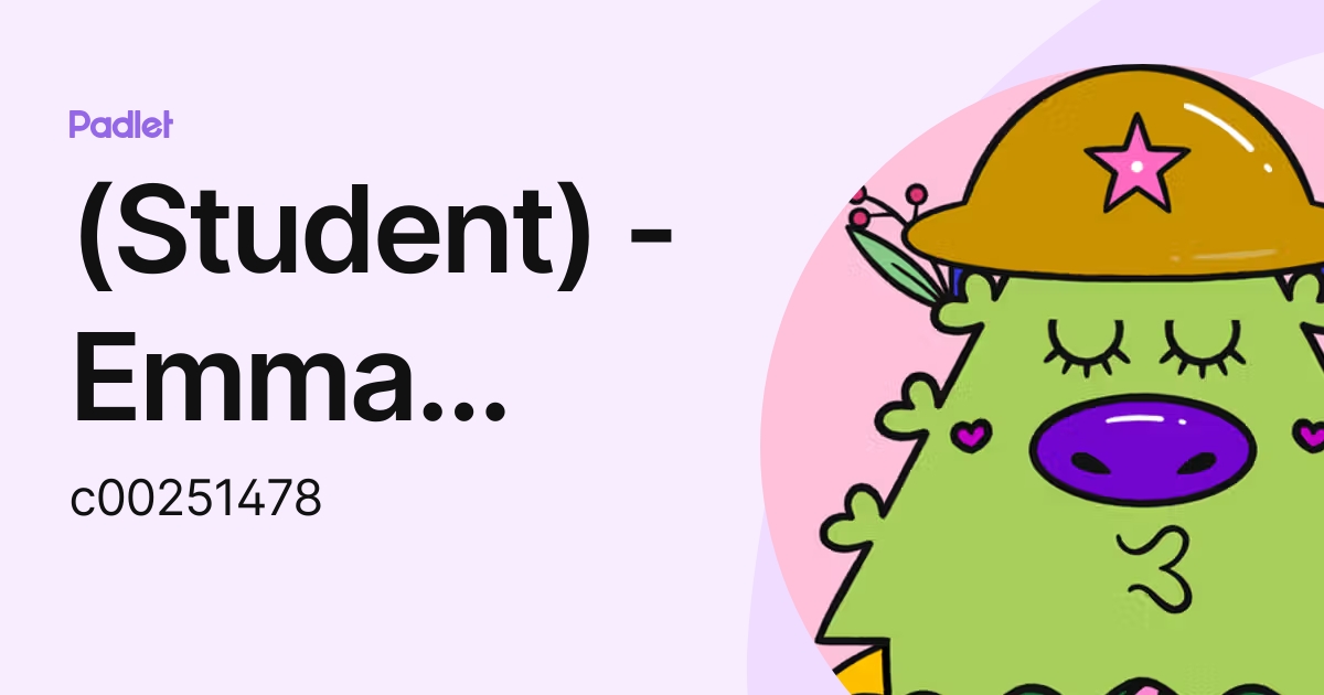 (Student) - Emma Murphy (c00251478) profile | Padlet