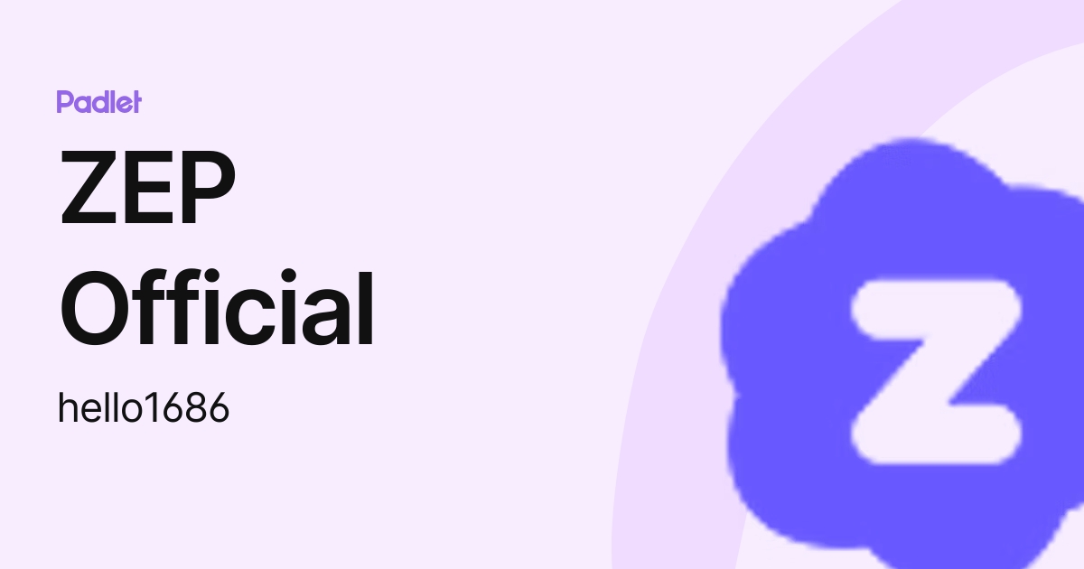 ZEP Official (hello1686) profile | Padlet