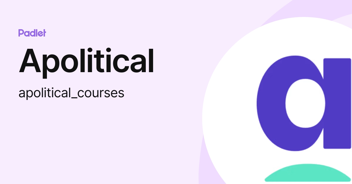 Apolitical (apolitical_courses) profile | Padlet