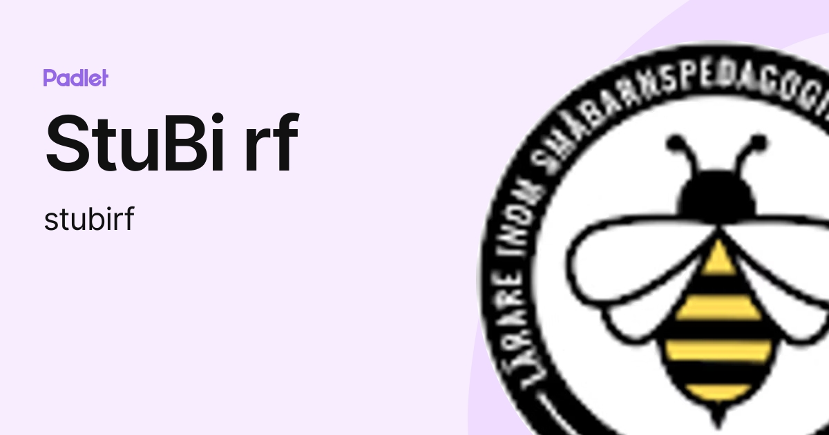 StuBi rf (stubirf) profile | Padlet